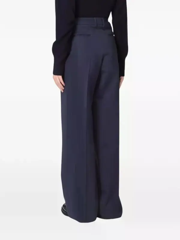 PT TORINO Iola Pleated Trousers - Blue