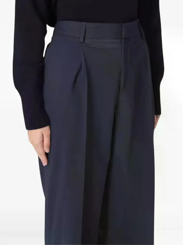 PT TORINO Iola Pleated Trousers - Blue