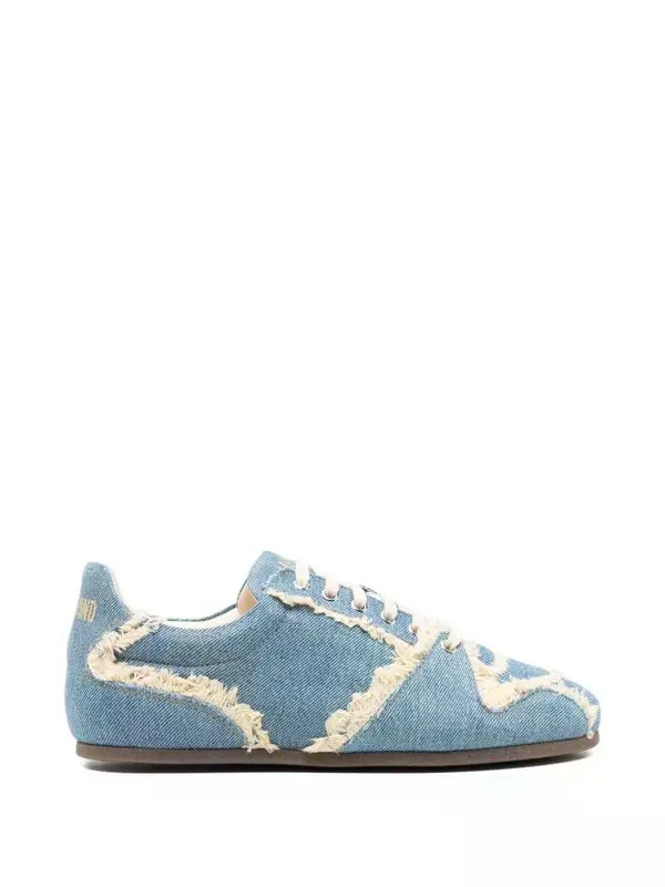 Moschino Frayed Sneakers - Blue
