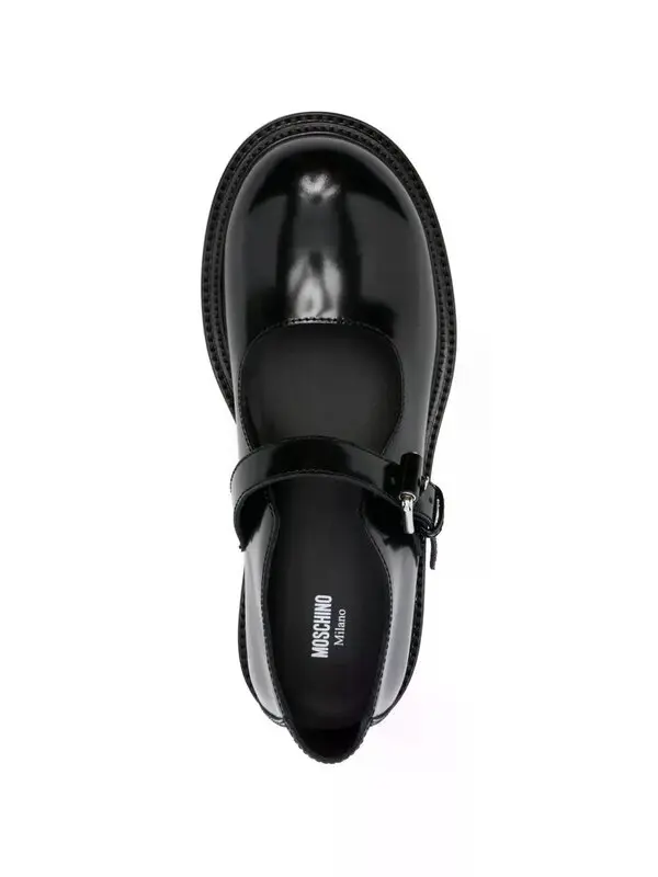 Moschino Buckle-strap Loafers