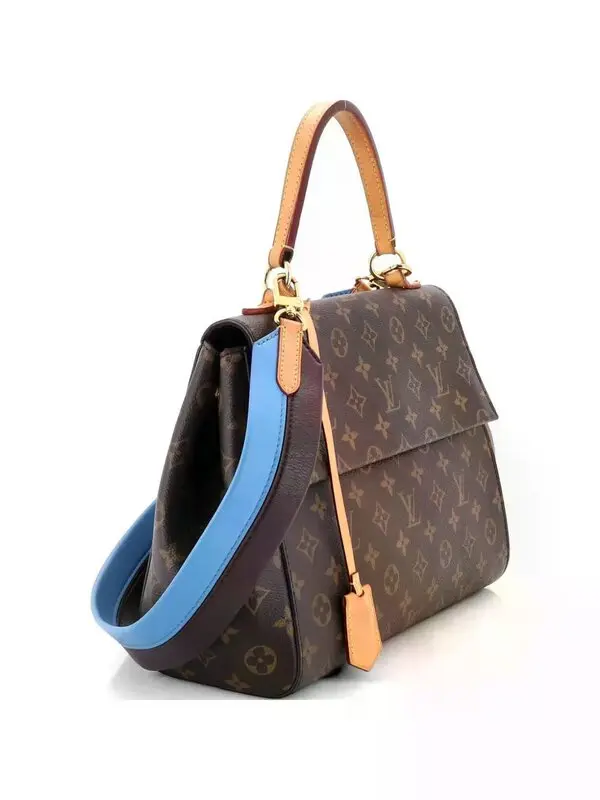 LOUIS VUITTON Cluny Top Handle Mm Monogram Shoulder Bag - Brown