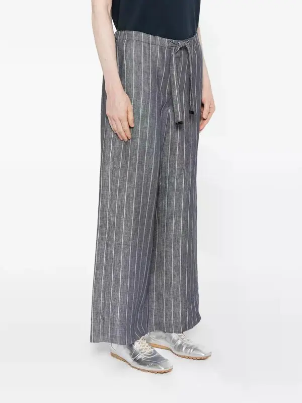 Max Mara Pinstripe Drawstring Trousers