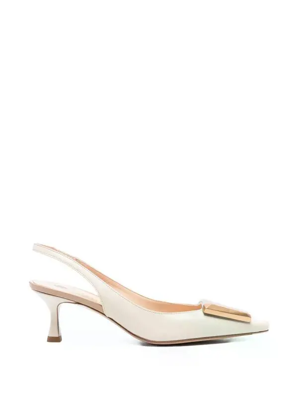Roberto Festa Slingback Strap Pumps - Neutrals