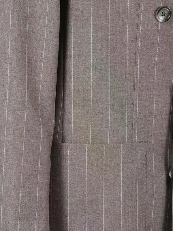 Tagliatore Pinstripe Double-breasted Suit - Brown