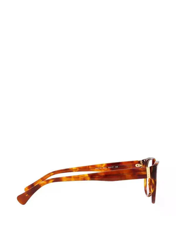 POLO RALPH LAUREN EYEWEAR Tortoiseshell-effect Oval Eyeglasses