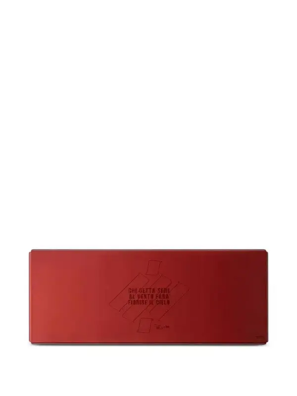 KNINDUSTRIE Storm Lettering-print Tray - Red