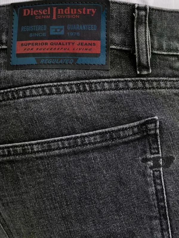 DIESEL® Faded Straight Leg Jeans