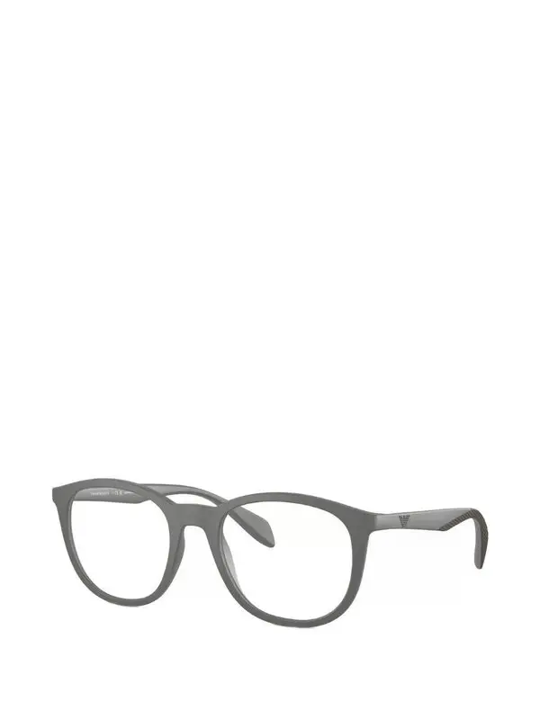 Emporio Armani Oval-frame Clip-on Sunglasses