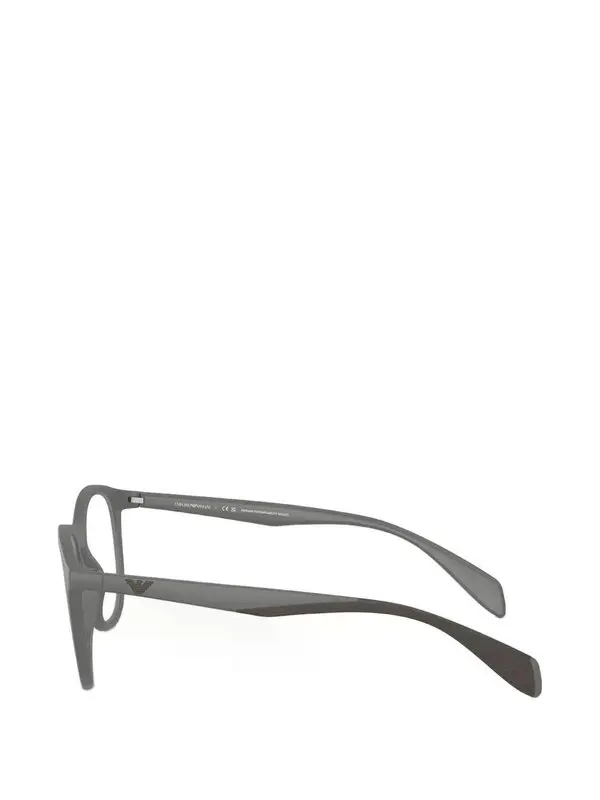 Emporio Armani Oval-frame Clip-on Sunglasses