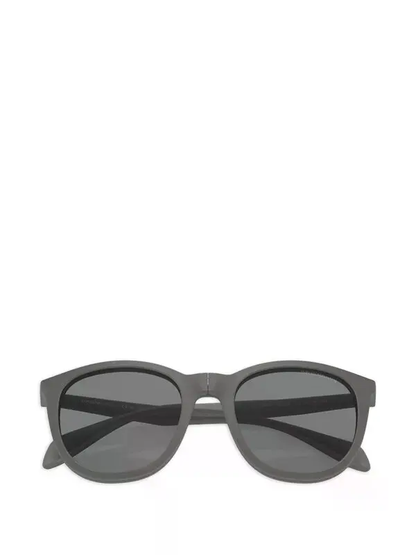 Emporio Armani Oval-frame Clip-on Sunglasses