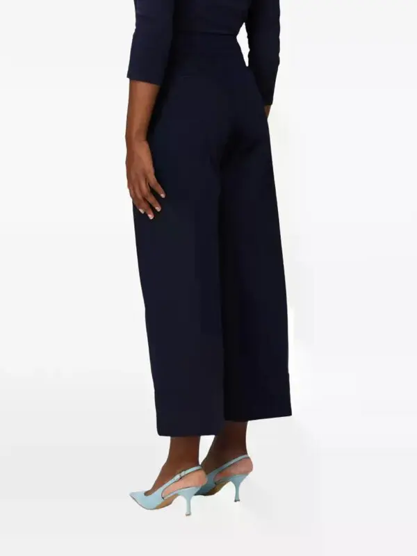 PT TORINO Colette Cropped Trousers - Blue