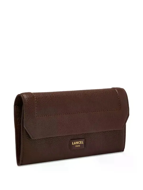 LANCEL Logo-detail Leather Wallet - Brown