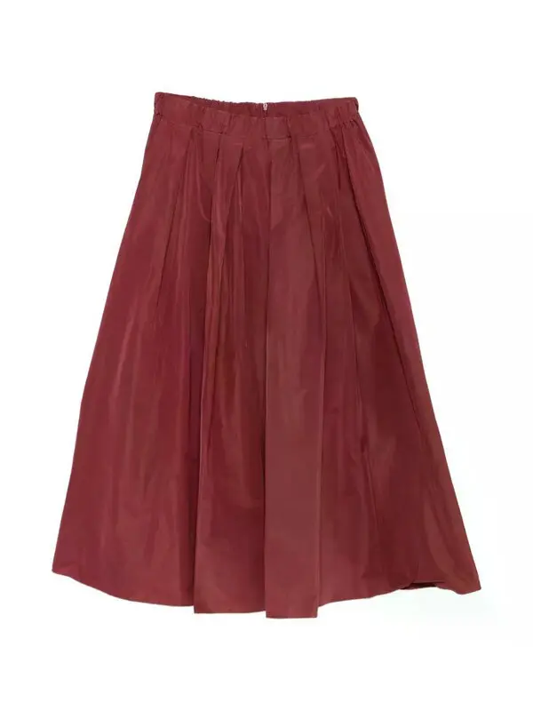 Max Mara Pleated Skirt - Red