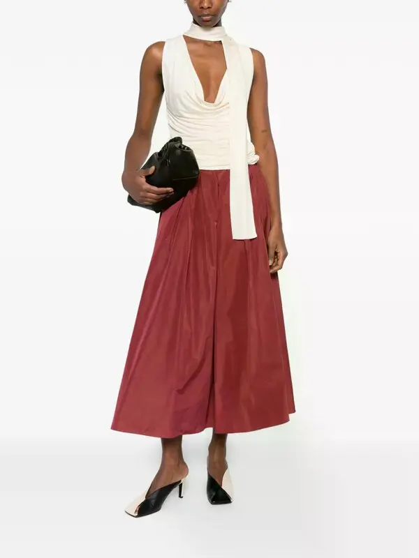 Max Mara Pleated Skirt - Red