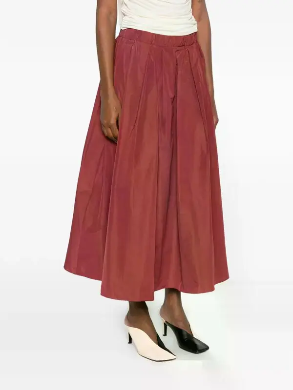 Max Mara Pleated Skirt - Red