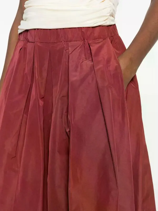 Max Mara Pleated Skirt - Red