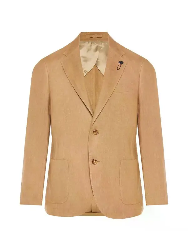 LARDINI Buttoned Herringbone Suit