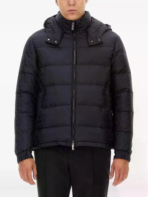 Valentino Garavani Hooded Padded Jacket - Blue
