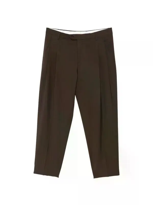 BRIGLIA 1949 Arnos Pleated Trousers - Brown