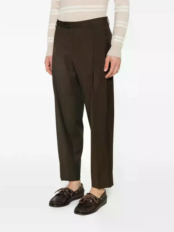 BRIGLIA 1949 Arnos Pleated Trousers - Brown