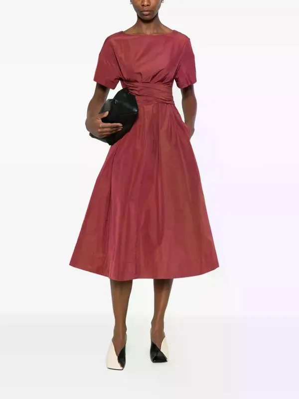 Max Mara Draped Short Sleeve Dress