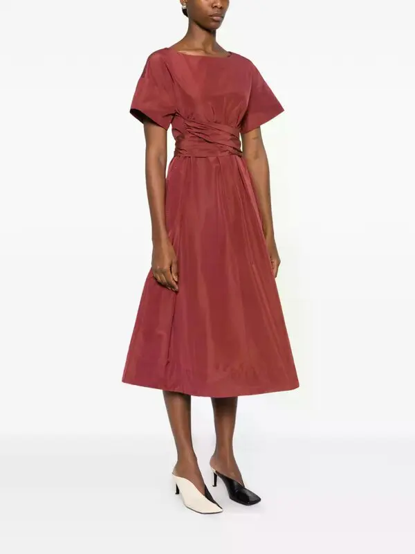 Max Mara Draped Short Sleeve Dress