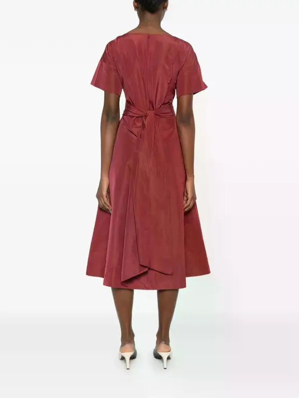 Max Mara Draped Short Sleeve Dress