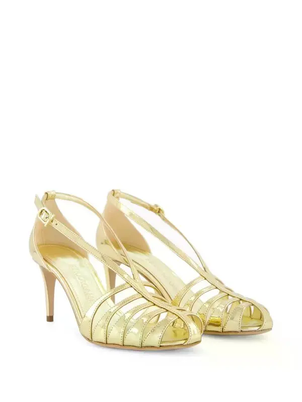 FERRAGAMO Lille Caged Leather Sandals