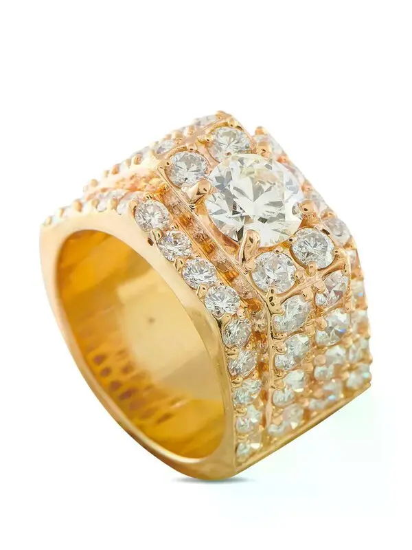 LB EXCLUSIVE Diamond Rose Ring - Gold