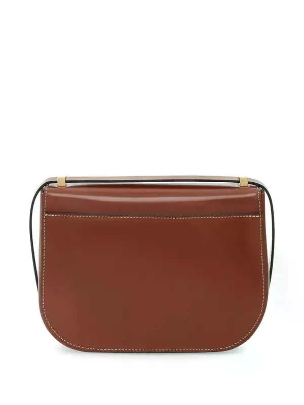 FERRAGAMO Double Gancini North-south Logo-buckle Shoulder Bag - Brown