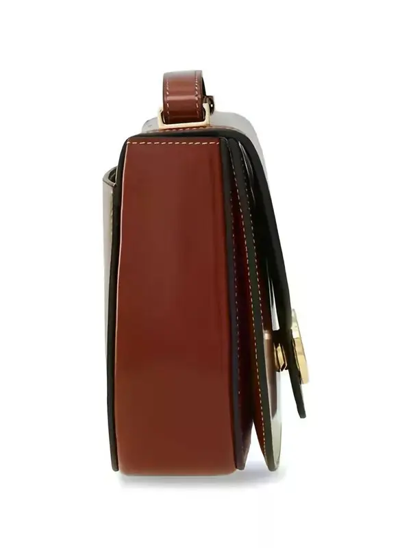 FERRAGAMO Double Gancini North-south Logo-buckle Shoulder Bag - Brown