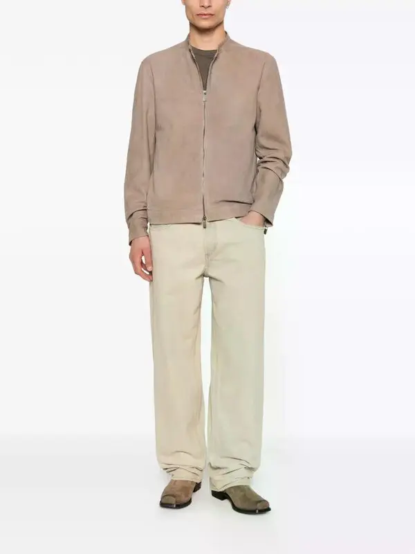 SALVATORE SANTORO Zip Collarless Jacket