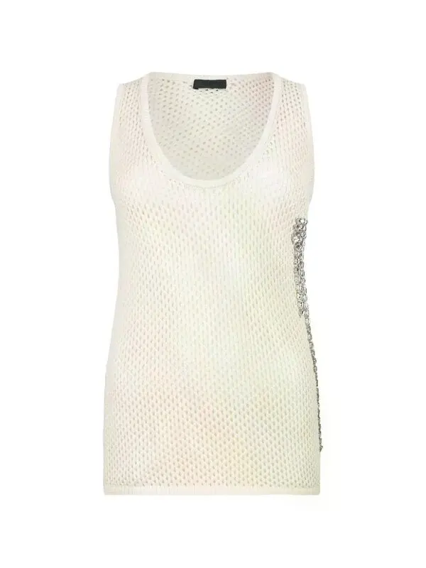 Liu Jo Mesh Tank Top With Embellishments