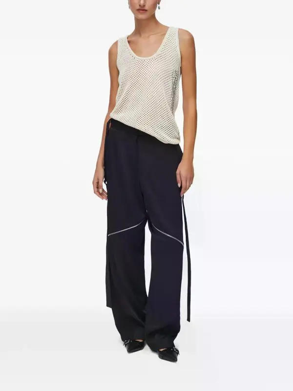 Liu Jo Mesh Tank Top With Embellishments