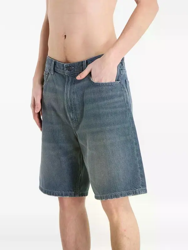 Calvin Klein Faded Wash Denim Shorts - Blue