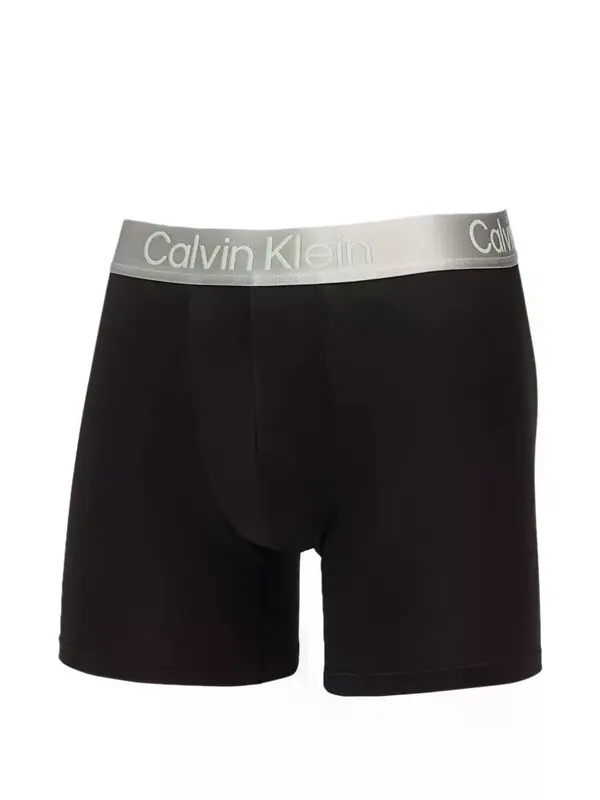 Calvin Klein Logo-waistband Boxers - Brown