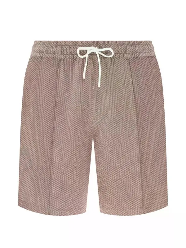 Boggi Milano Printed Swim Shorts - Neutrals