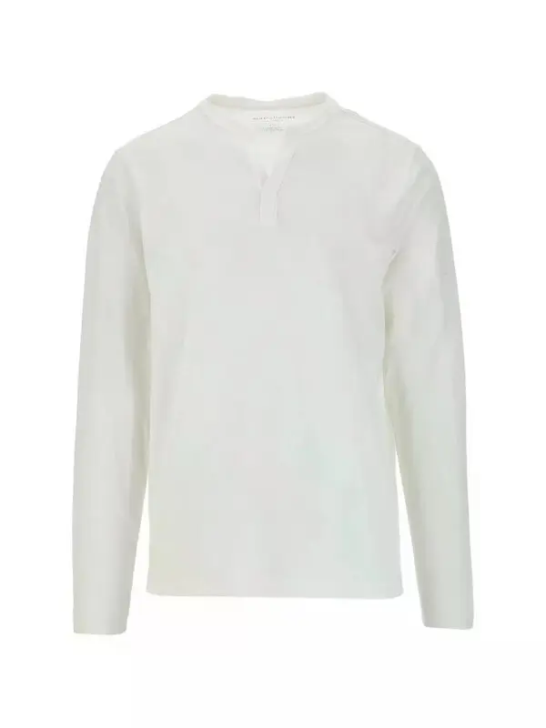 Majestic Filatures V-neck Long-sleeved T-shirt - White