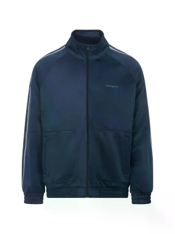 Carhartt Work In Progress Bolar Zip Stripe-detail Jacket - Blue