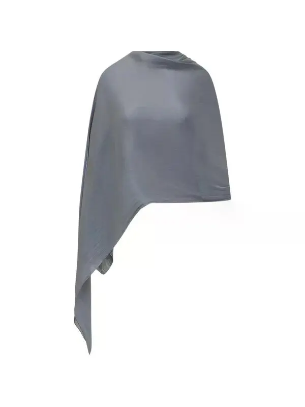 Emporio Armani Single-shoulder Draped Stole - Grey