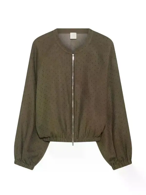 Marella Rhinestone-detailed Bomber Jacket