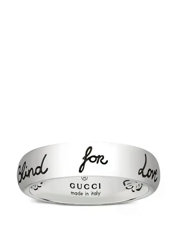 Gucci Blind For Love Ring - Silver