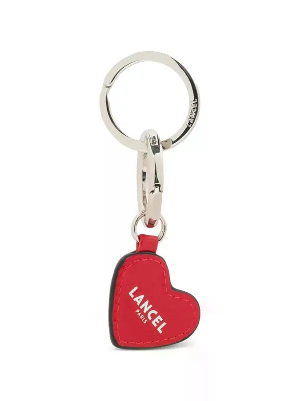 LANCEL Heart-shape Keyring - Red