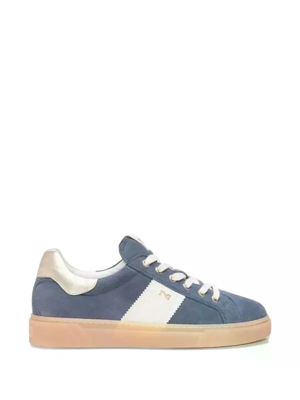 NEROGIARDINI Suede Lace-up Sneakers - Blue