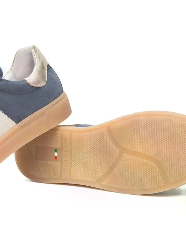 NEROGIARDINI Suede Lace-up Sneakers - Blue