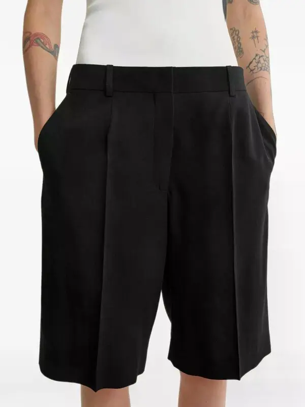 TOTEME Pressed-crease Tailored Shorts - Black