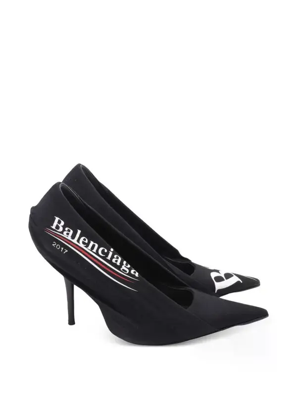 Balenciaga Logo-print Pointed Pumps