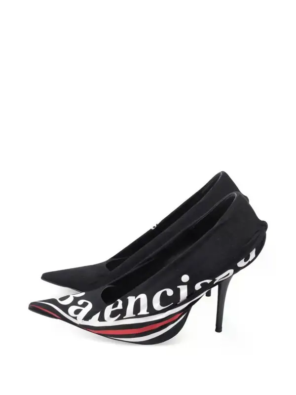 Balenciaga Logo-print Pointed Pumps