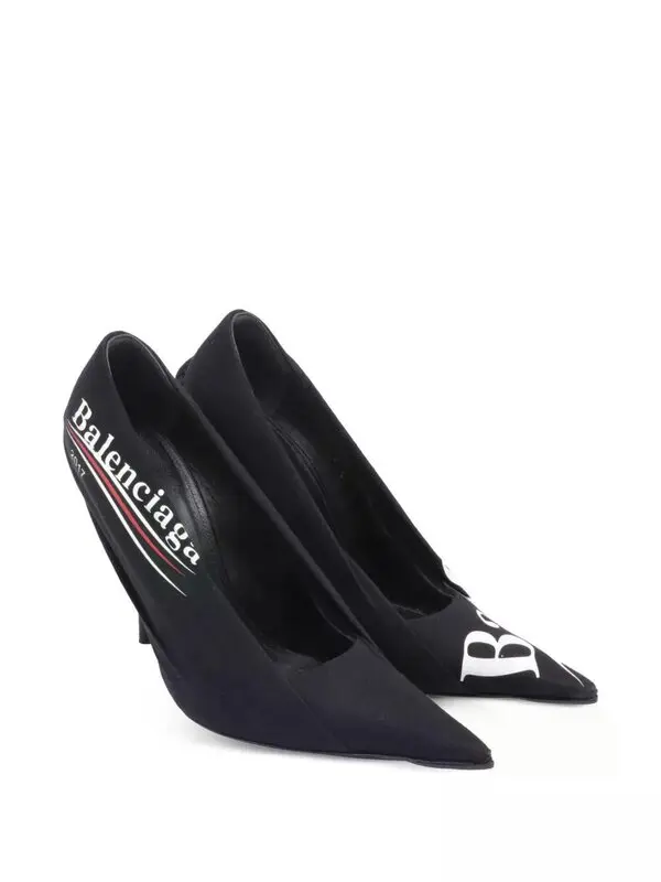 Balenciaga Logo-print Pointed Pumps
