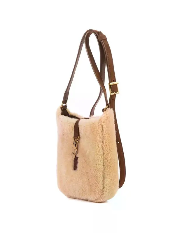 Saint Laurent 5 À 7 Shearling Crossbody Bag